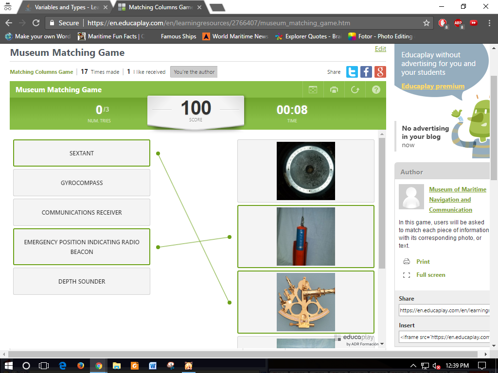 Games | Museum of Maritime Navigation and Communication